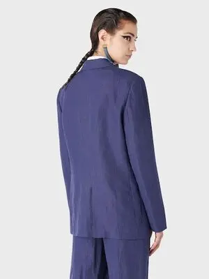 Giorgio Armani Double-breasted Linen Suit Jacket