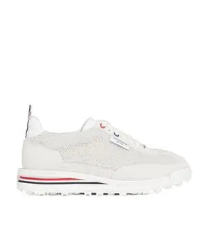 Thom Browne Shearling Trimmed Tech Runner Sneakers