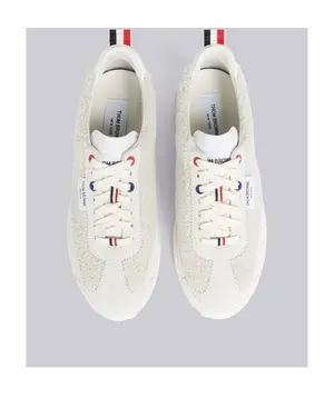 Thom Browne Shearling Trimmed Tech Runner Sneakers