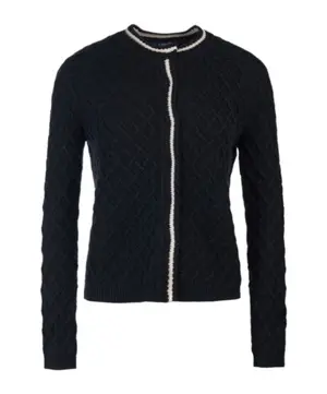 Max Mara Long Sleeve Crew Neck Cardigan
