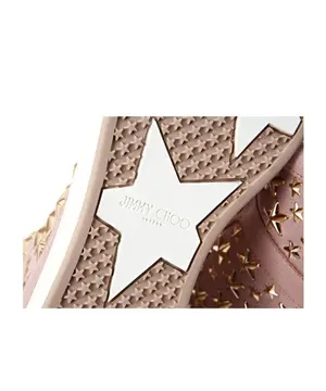 JIMMY CHOO Tokyo High-top Sneakers With Star Appliqu