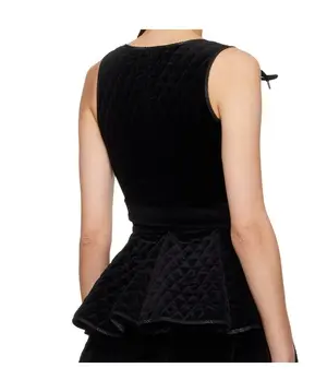 VIVIENNE WESTWOOD V-neck Top With Tie Shoulder Straps