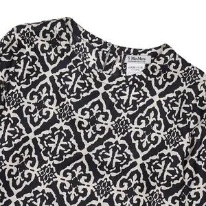 Max Mara Long Sleeve Graphic Print Top