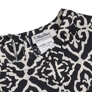 Max Mara Long Sleeve Graphic Print Top