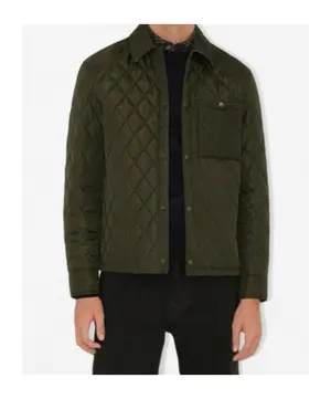 Burberry Long Sleeved Quilted Jacket - Shale