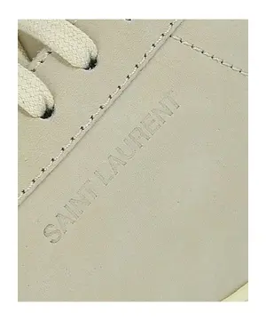 Saint Laurent Lace-up Perforated Detail Sneakers