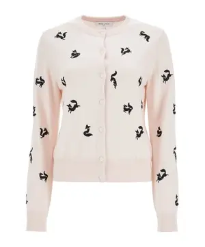 Maison Kitsuné Fancy Fox Embroidered Cardigan