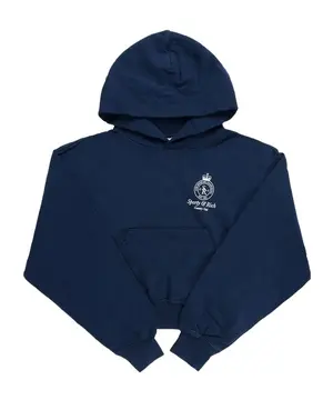 SPORTY  RICH Sporty & Rich Long Sleeve Hooded Sweatshirt
