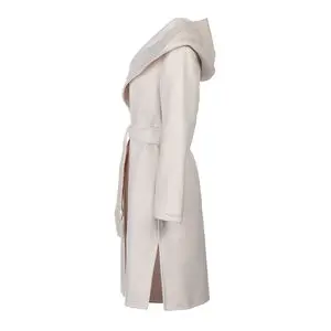 IBLUES Long Sleeve Belted Coat With Hood