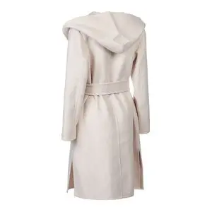 IBLUES Long Sleeve Belted Coat With Hood
