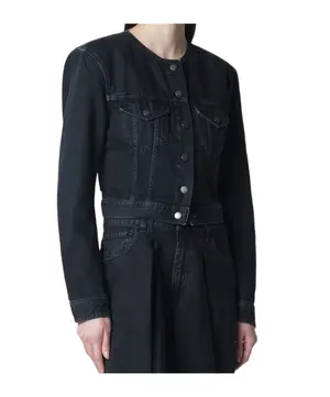 HAIKURE Shirley Bull 44 Buttoned Cropped Jacket