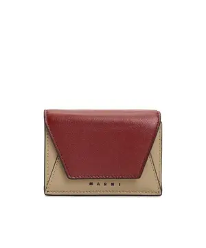 Marni Logo-embossed Envelope Foldover Wallet