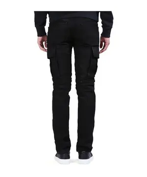 Balmain Denim Cargo Biker Pants