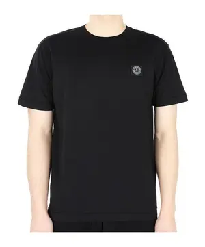 Stone Island Compass Patch Logo S/s T-shirt - Black