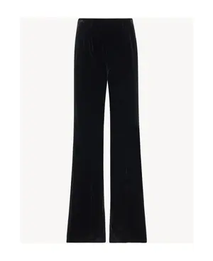 THE ROW Padma Straight Leg Velvet Pants