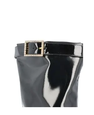 Saint Laurent Square Toe Knee High Boots