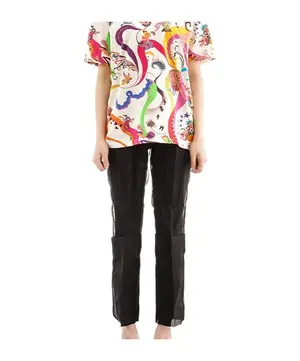 Max Mara Sheer Casual Trousers With Multiple Pockets