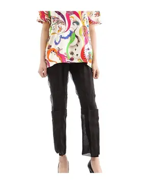 Max Mara Sheer Casual Trousers With Multiple Pockets