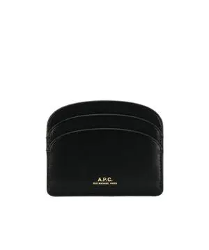 A.p.c. Logo Logo Card Bag - Black