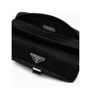 Prada Logo Crossbody Bag - Black