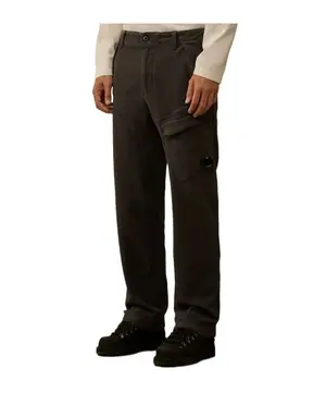 C.P. COMPANY Cargo Pocket Trousers - Black
