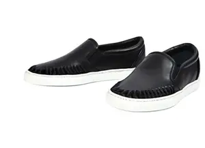 Balmain Round Toe Flat Slip-on Sneakers