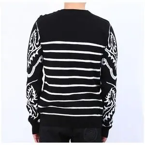 Balmain Long Sleeve Sweater With Graphic Detail