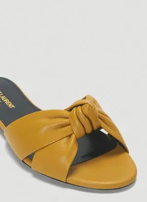 Saint Laurent Knot Detail Flat Sandals