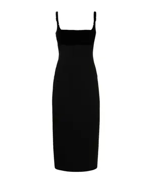 Tory Burch Crepe Medium-length Suspender Dress - Black