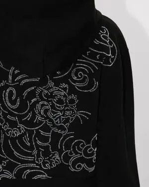 Kenzo Star Tiger Embroidered Cropped Hoodie