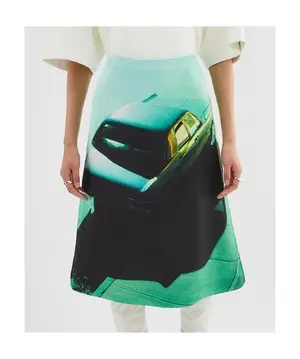 JIL SANDER Printed A-line Skirt