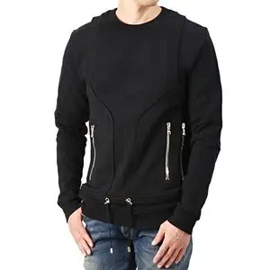 Balmain Long Sleeve Sweatshirt With Ribbed Collar
