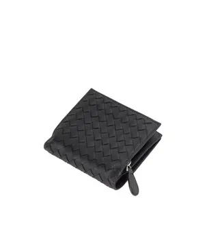 Bottega Veneta Logo Wallet - Black