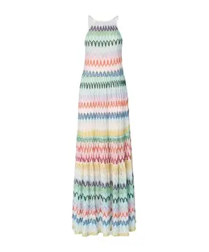 Missoni Sleeveless Zigzag Pattern Maxi Dress