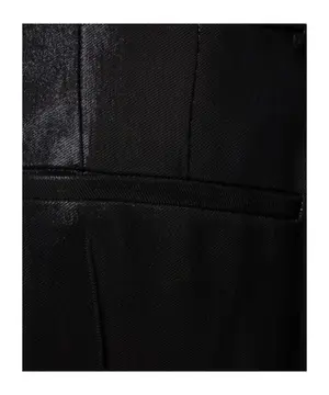 MUGLER Shiny Wool Slouch Pants