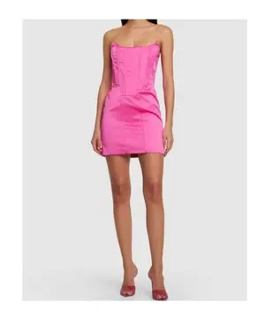 Giuseppe Di Morabito Sleeveless Bustier Mini Dress - Pink