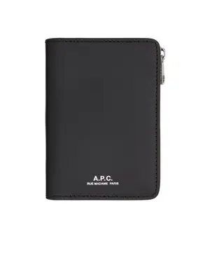 A.p.c. Stefan Zip Card Holder - Black