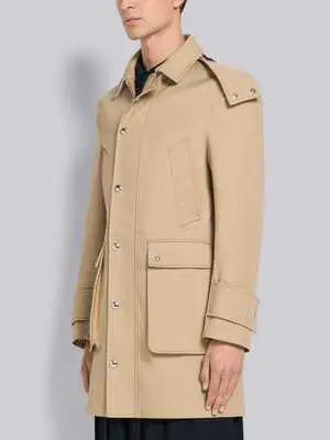 Thom Browne Rwb Stripe Parka Coat
