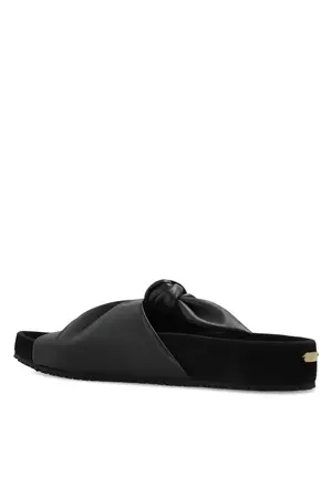 LANVIN Cocoon Knotted Open Toe Slides