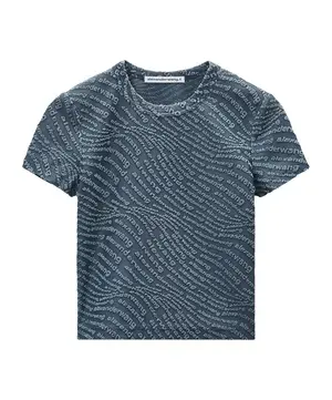 Alexander Wang Logo Jacquard Crewneck T-shirt