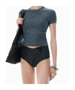 Alexander Wang Logo Jacquard Crewneck T-shirt