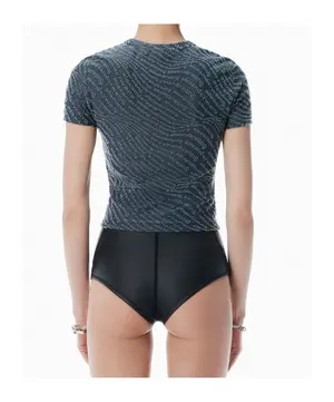 Alexander Wang Logo Jacquard Crewneck T-shirt