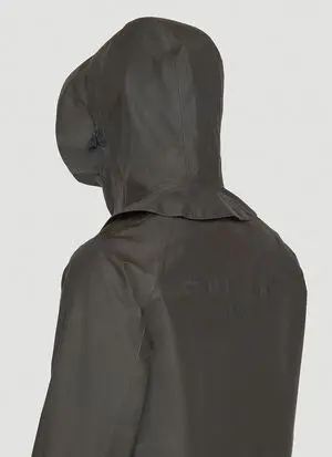 Stone Island Hooded Long-sleeved Rain Jacket