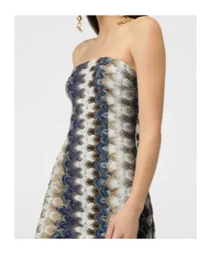 Missoni Sleeveless Patterned Knitted Dress