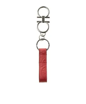 FERRAGAMO Gancini Key Ring - Brown