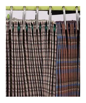 CHOPOVA LOWENA Waist-cinching Plaid Mini Skirt