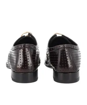 Dries Van Noten Perforated Lace-up Flats