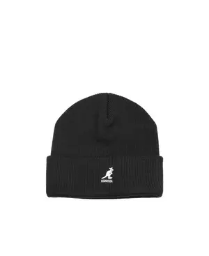 KANGOL Ribbed Logo Beanie
