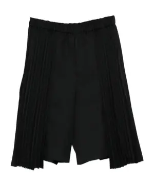 Comme Des Garçons Pleated Shorts With Elastic Waistband