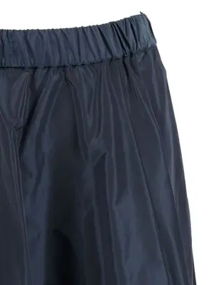 Aspesi Elasticated-waistband Pleated Midi Skirt - Black